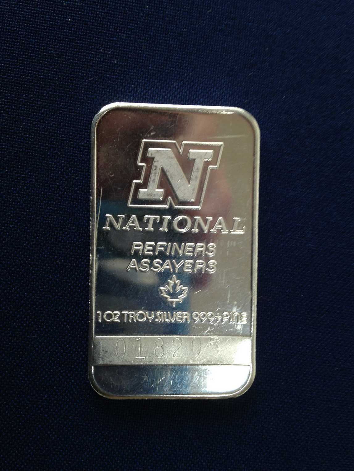 1985 National Refiners-Assayers Canada NA-54 Silver Art Bar B0841 | eBay
