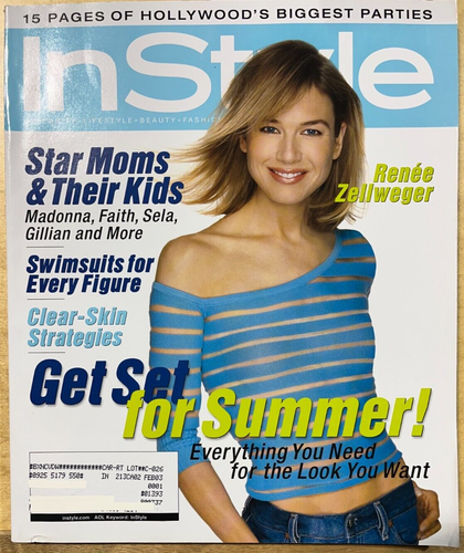 RENEE ZELLWEGER - InStyle Mag May 2001 - LIKE NEW+ - Name covered - ZETA-JONES | eBay