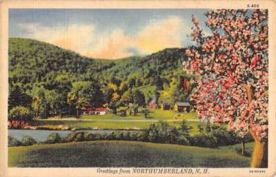 Northumberland New Hampshire Scenic View Greeting Antique Postcard ...