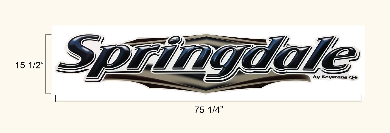 Springdale by Keystone Vinyl Graphic Decal Lettering RV Trailer | eBay
