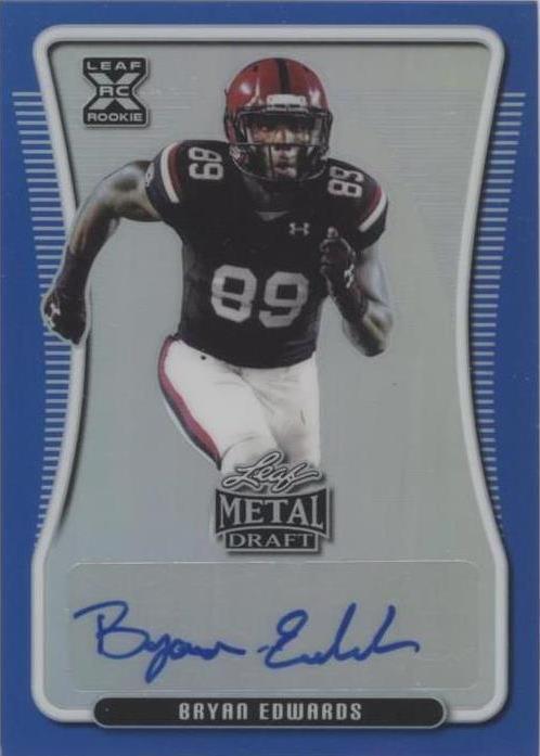2020 Leaf Metal Draft - Bryan Edwards #BA-BE1 Blue Rainbow /35 (AU, RC ...