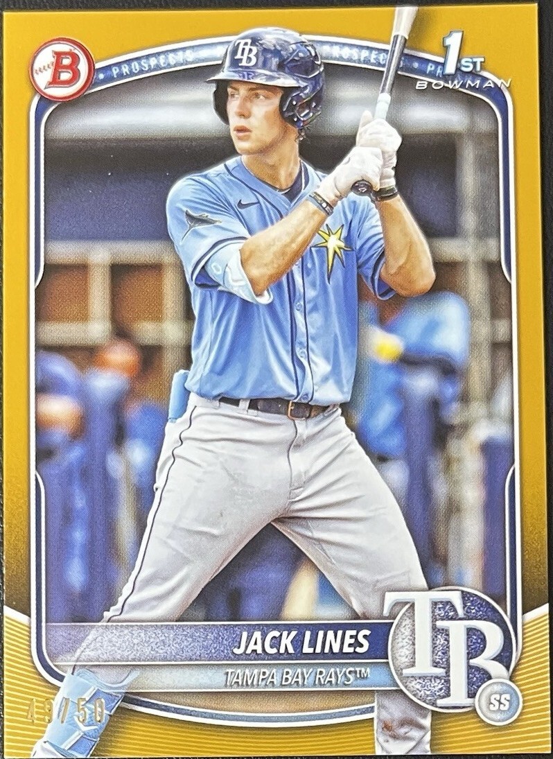 2025 Bowman - Prospects Jack Lines #BP-64 Gold /50 (RC) for sale online ...