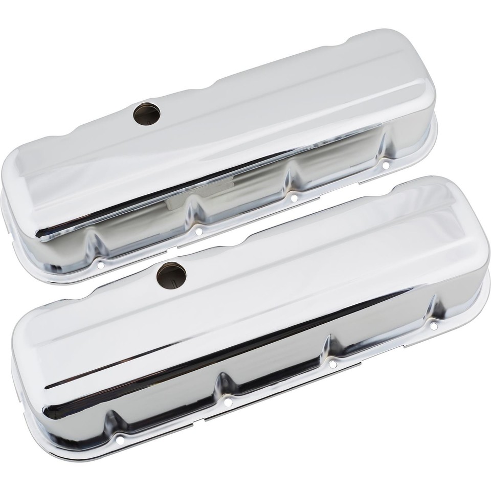 Speedway BBC 396 402 427 454 Tall Chrome Plated Valve Covers Big Block ...