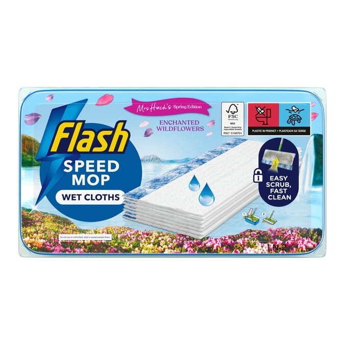 Flash Speed Mop Wet Cloths Refills 10 | 24 | 48 | 96 Pack Speed Mop ...
