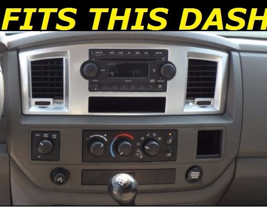 06 07 08 09 10 DODGE RAM CAR STEREO RADIO DOUBLE DIN INSTALLATION DASH ...