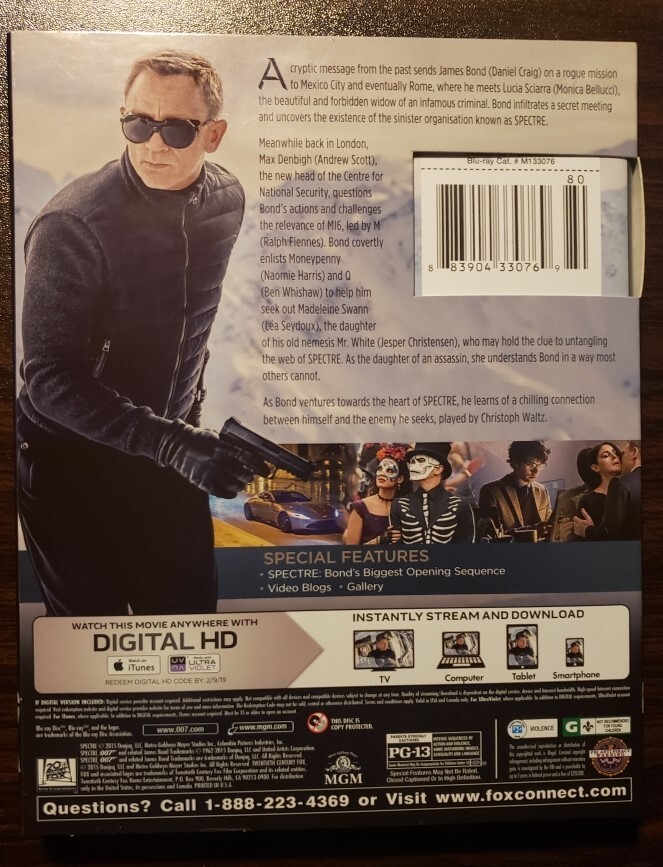 Spectre (Blu-ray, 2015) | eBay
