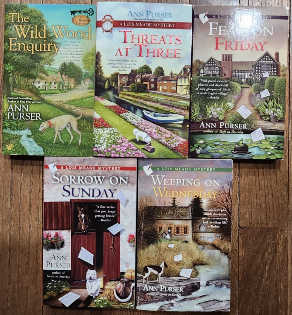 Lot 5 Ann Purser Cozy Mystery PB Books Lois Meade Ivy Beasley | eBay