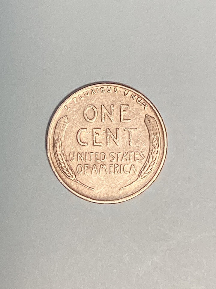 1945-P Lincoln Wheat Cent Circulated Extremely Fine Coin Rim Error "L ...