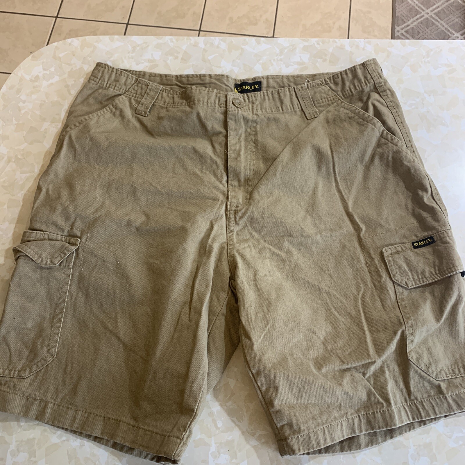 Stanley Shorts Mens 40 Green Slash & Flap Pockets Cargo Pants Workwear ...