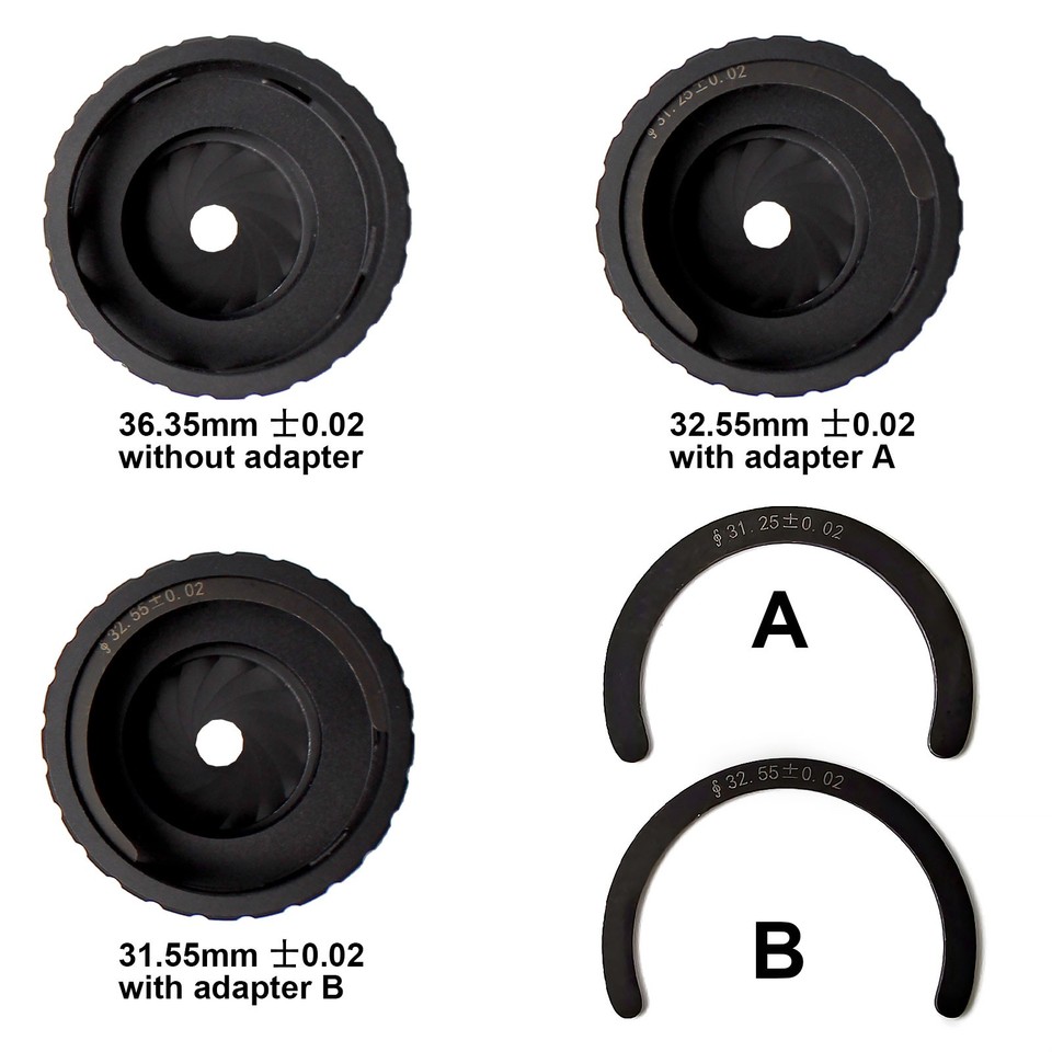 2x Adjustable Iris Aperture NVG Scope Caps for PVS31 Night Vision ...