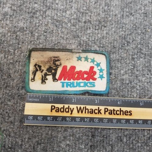 Vintage Mack Trucks Patch Trucking Trucker Freight 70s 80s Stained ...