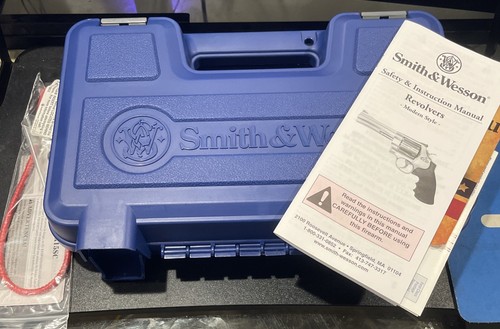 Smith & Wesson OEM Blue Hard Case for Revolvers w/ Manual & Trigger ...