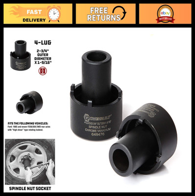 4 Lug Spindle Nut Socket 2-3/4" for Ford, Easy Spindle Nut Removal, 2WD ...