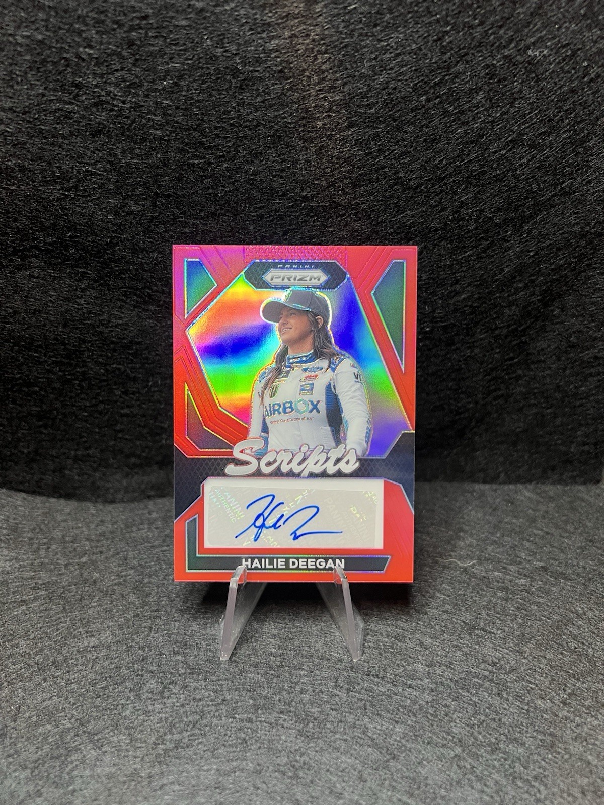 Hailie Deegan 2024 Prizm NASCAR #S-HDN Scripts - Red /99 Price Guide ...