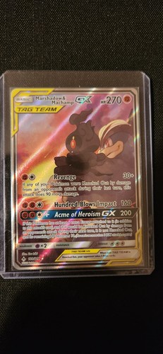 Pokemon TCG - Marshadow and Machamp GX Tagteam Alt art - Unbroken bonds ...