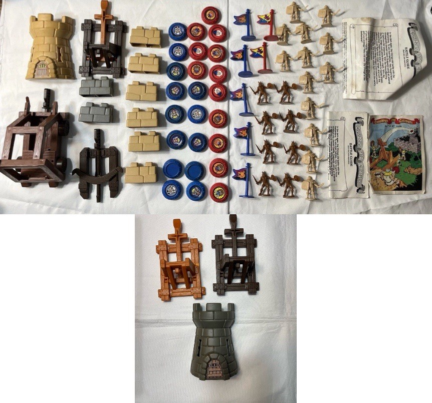 Vintage Crossbows & Catapults Game Battle Set Lakeside 1983 Parts Lot ...