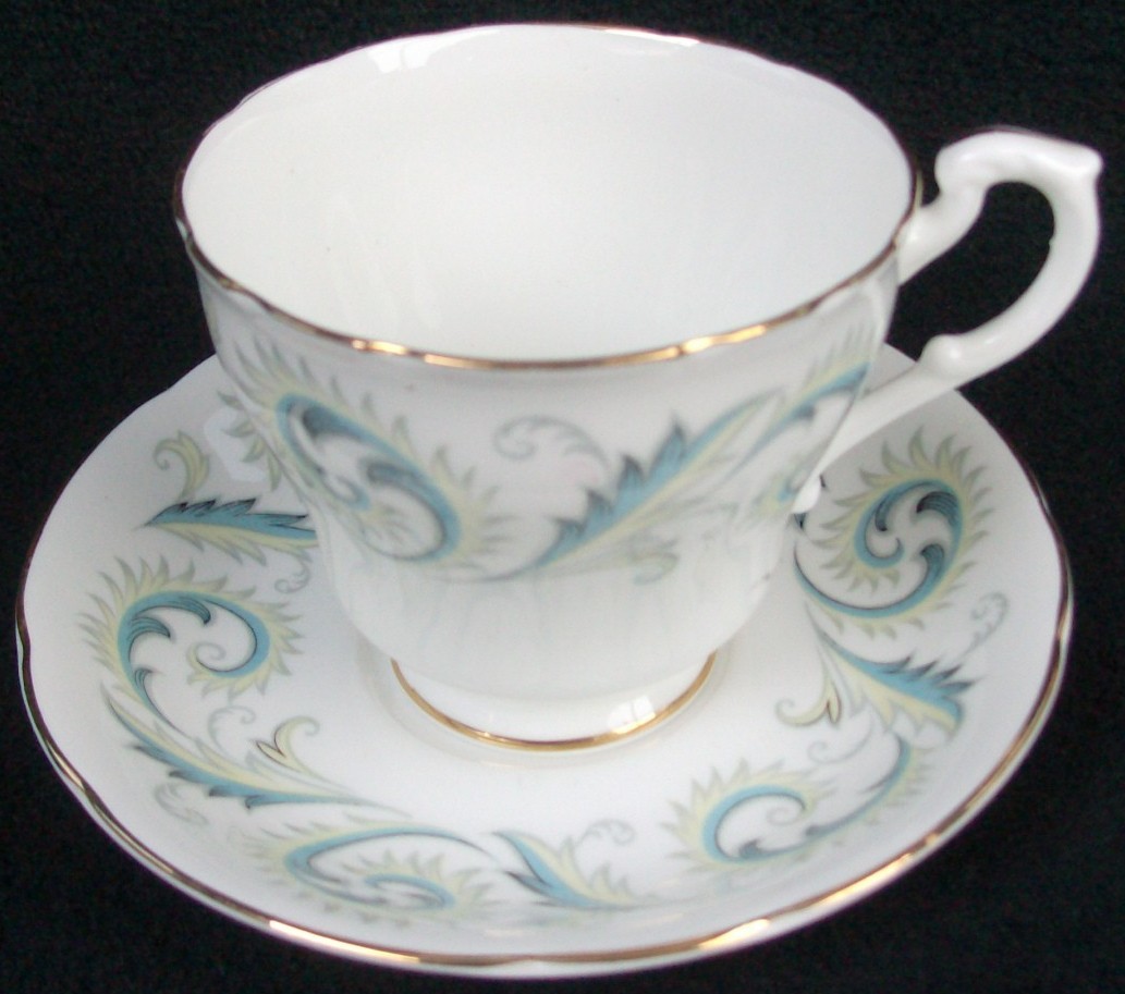 Royal Standard Fine Bone China Garland Footed Cup & Saucer Set 2 7/8 ...