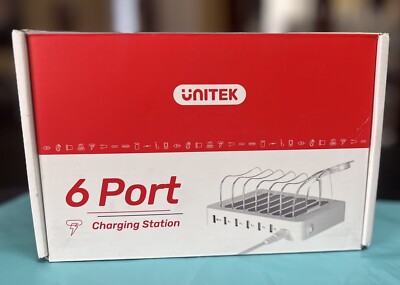 UNITEK 6- Port Fast Charging Station. 60W USB Charging Station ...
