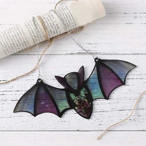 Shimmering Halloween Bat Window Decoration For Spooky Vibes | eBay