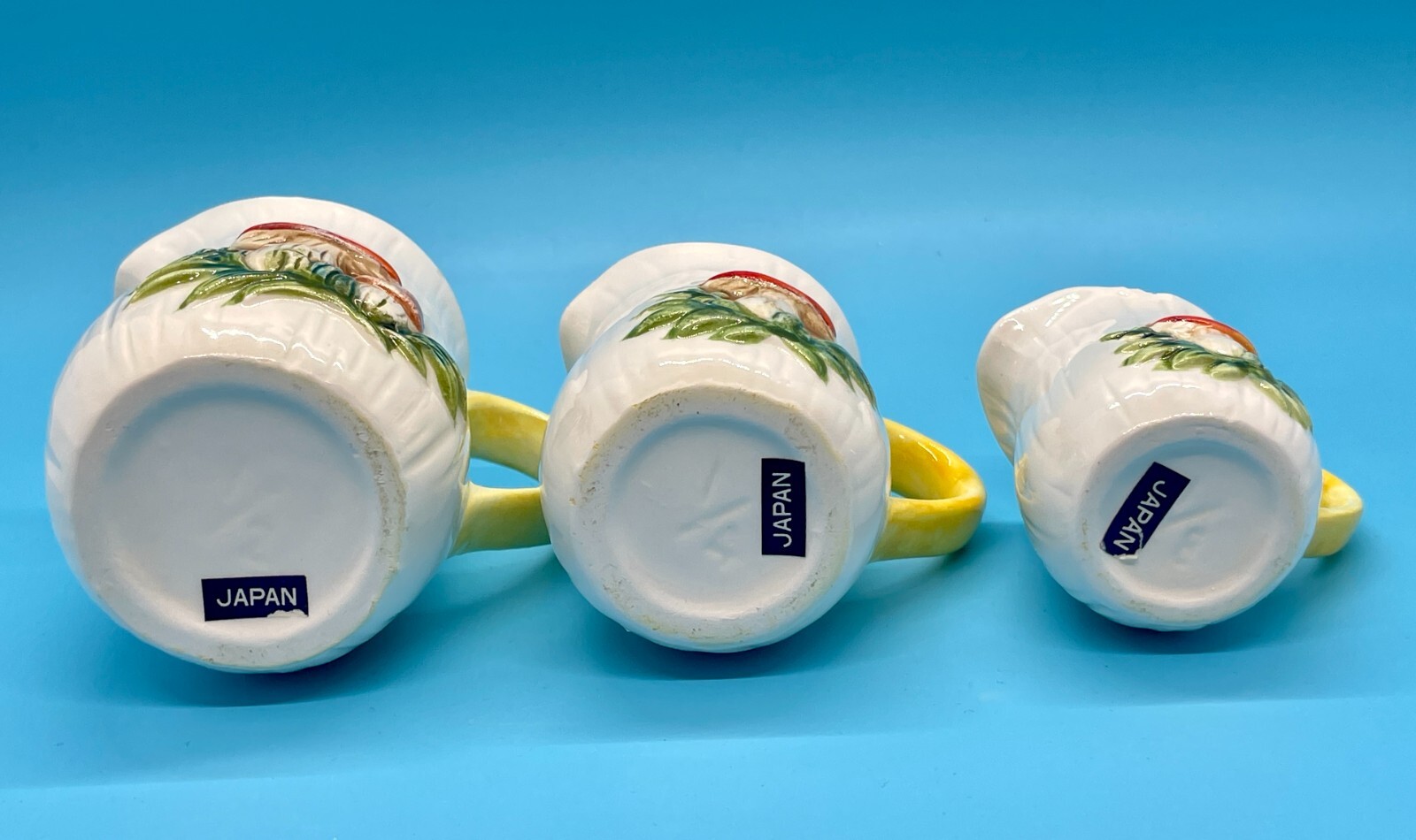 Set of 3 Vintage Sears Merry Mushroom Measuring Pitchers – 1/2 C, 1/4 C ...