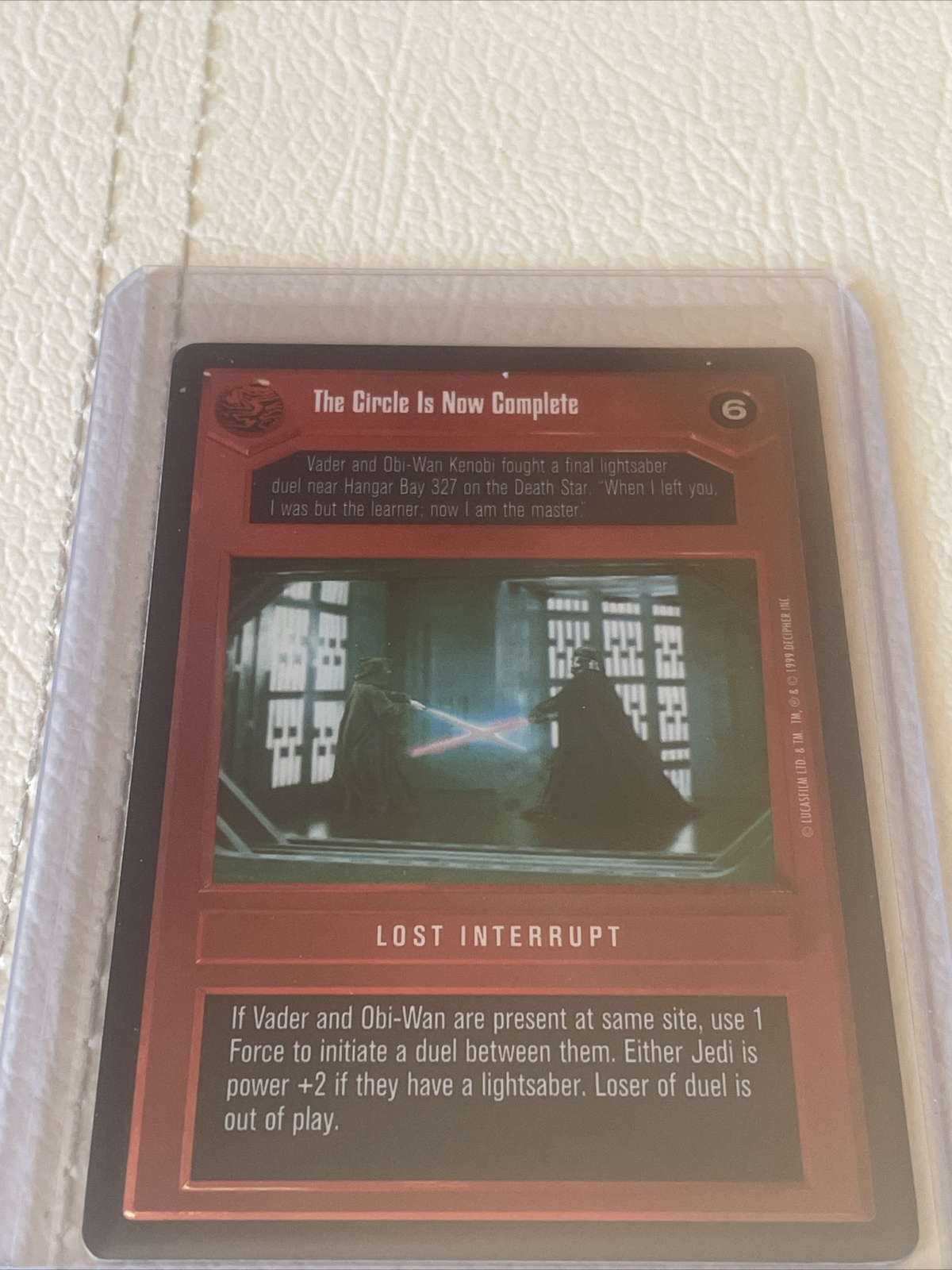 Decipher Star Wars CCG Reflections THE CIRCLE IS NOW COMPLETE Foil ...