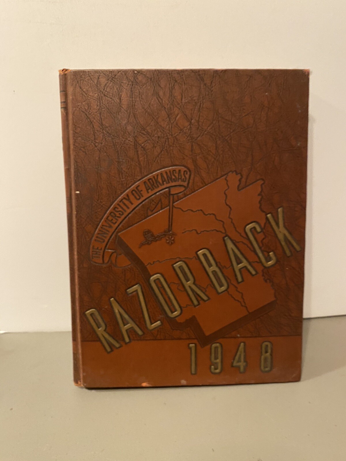 The University of Arkansas 1948 Razorback Yearbook spine separation | eBay