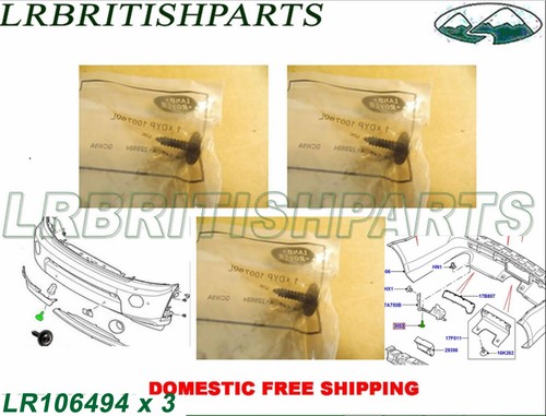 LAND ROVER FRONT BUMPER VALANCE SCREW SET R.R. SPORT 10-13 LR4 OEM NEW ...