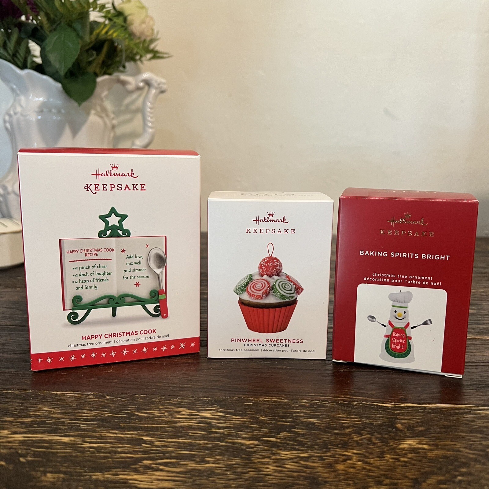 Hallmark Keepsake Ornament Baking Set Happy Xmas Cook Sweetness Baking ...