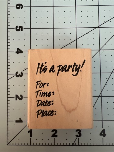 It’s A Party! Invitation stamp by H Denami Event bridal Baby Shower ...