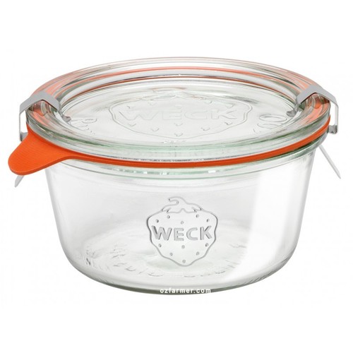 1 x 290ml Weck Tapered Jar Short, Preserving, Jams, Desserts, Baking ...