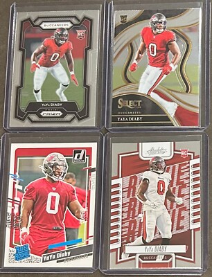 2023 Panini Football YaYa Diaby 4 Card Rookie Base Trading Lot! | eBay