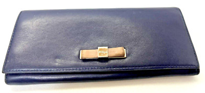 Furla Wallet Blue Beige Bifold | eBay