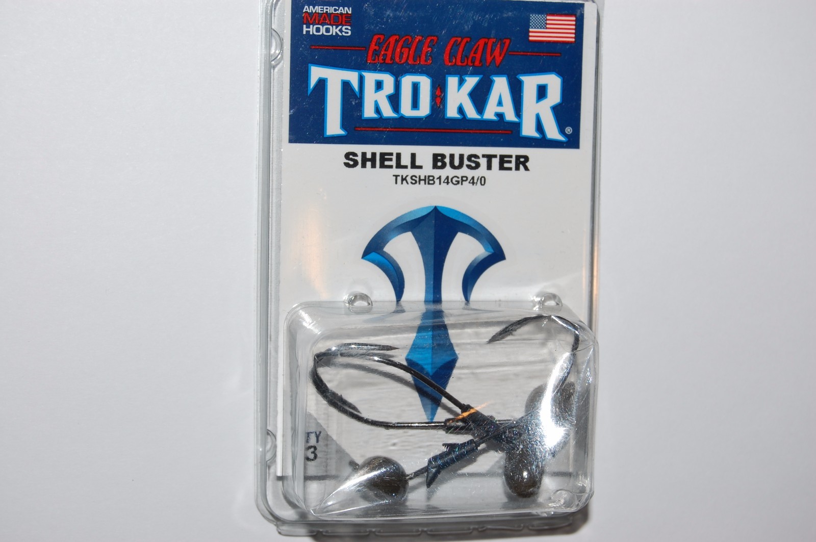 eagle claw tro kar trokar shell buster head 4/0 tkshb14gp4/0 1/4oz ...