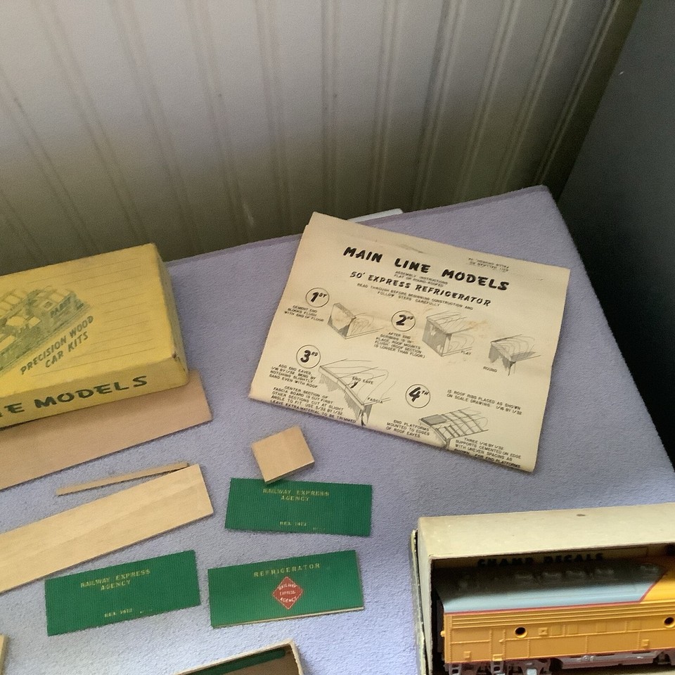 Vintage Globe Main Line Model Train Kits With Boxes Parts Only | eBay