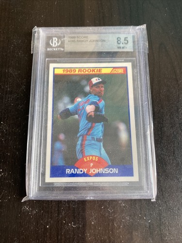 Randy Johnson #645 SCORE ROOKIE BECKETT 8.5 CARD MLB 1989 T18-136 | eBay