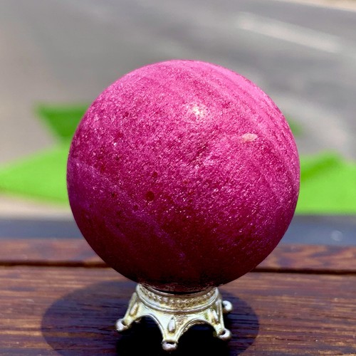 60G Natural red ruby Corundum sphere crystal mineral sample ball ...