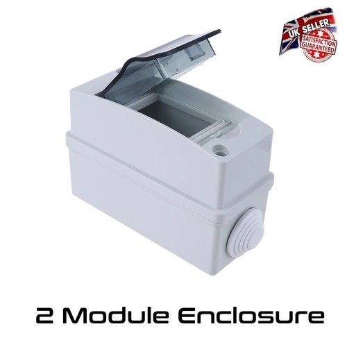 DIN Rail Enclosure IP65 Box Weatherproof Consumer Units Switches 2 ...