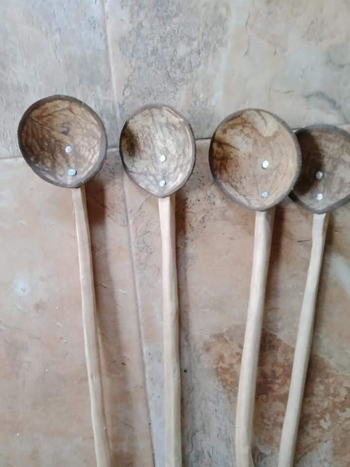 Ceylon Handmade Coconut Shell Spoon Eco Friendly 100% Natural Kitchen ...