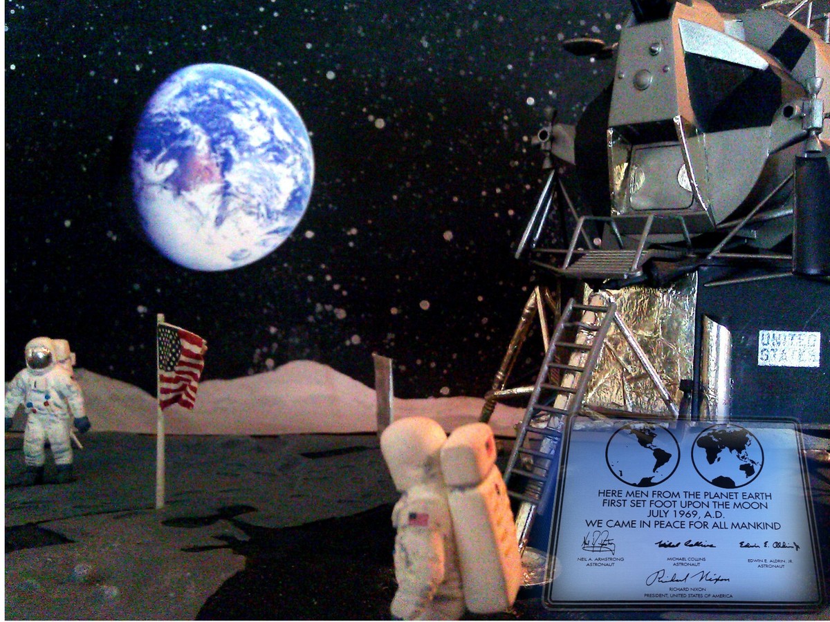 Neil Armstrong Moon Plaque