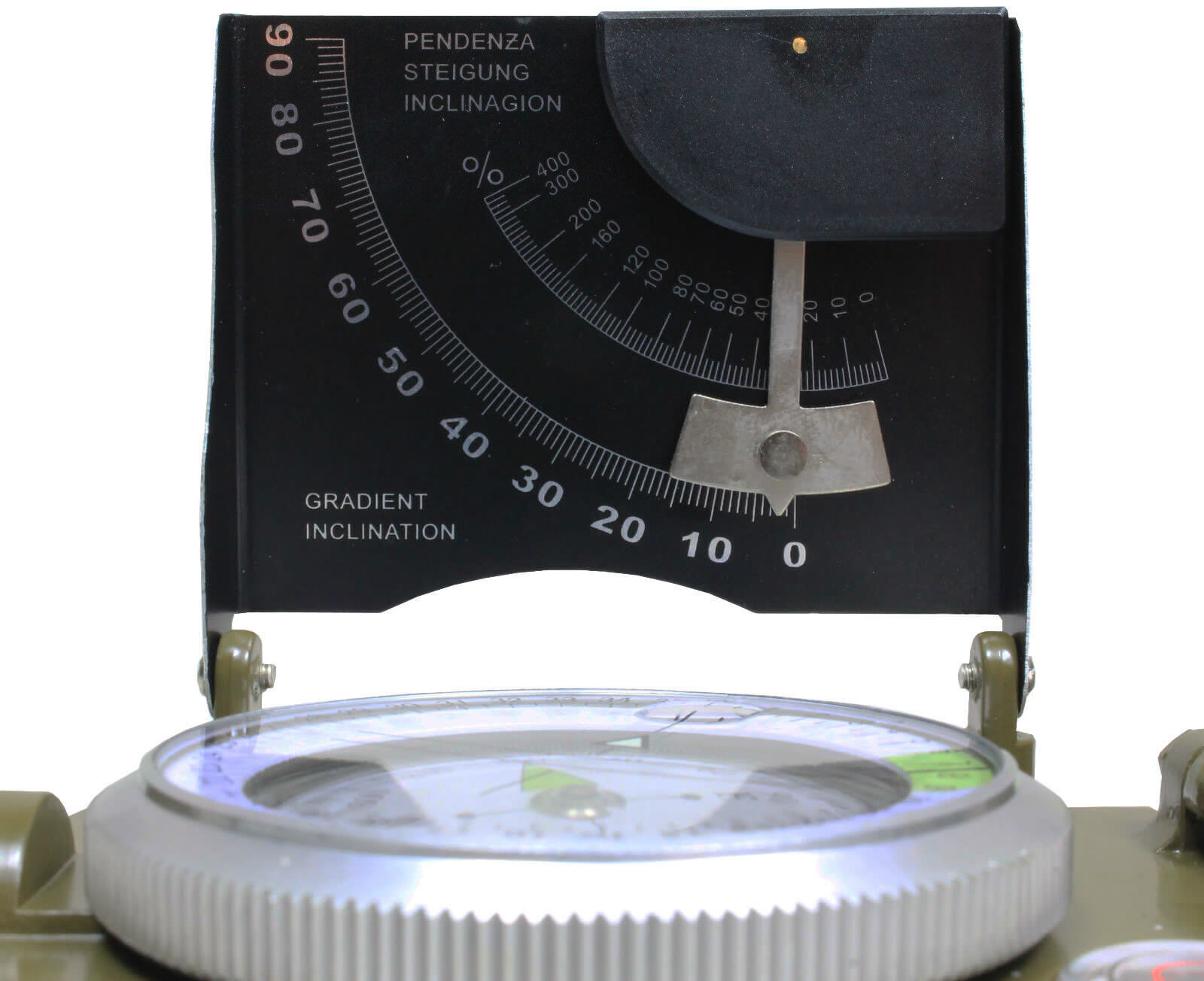 Military Waterproof Compass Clinometer Army Type Pocket Hiking Kit ...