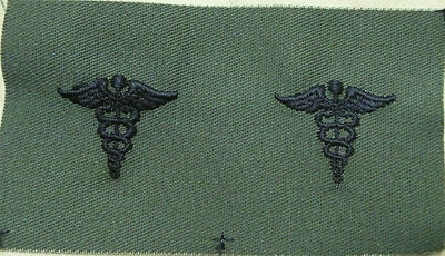 US ARMY OD GREEN PATCH MEDIC OFFICER BADGE CADUCEUS SEW ON CAMO BDU ...
