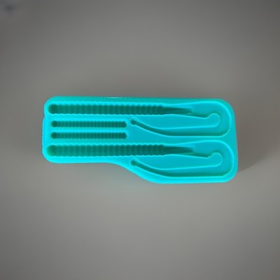 Soft Plastic Bait Mold, 8In Worm, Ribbon Tail, Plastisol, Lure Mold ...