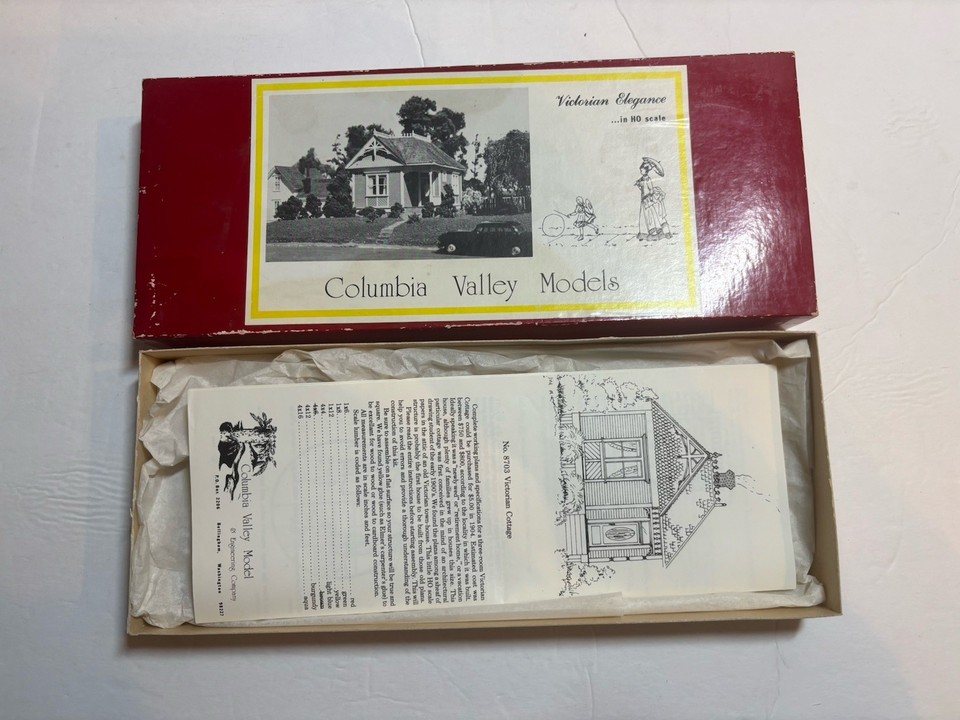 Columbia Valley Models HI Scale Victorian Cottage Kit #8703 | eBay