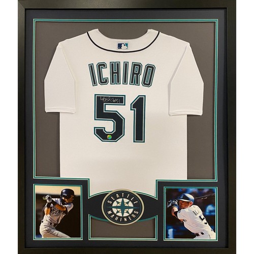 Ichiro Suzuki Signed Framed Jersey Authenticated Autographed Seattle ...