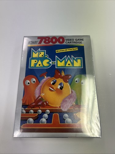 Atari 7800 Ms. Pac Man - Sealed NOS New w/ hang tag | eBay