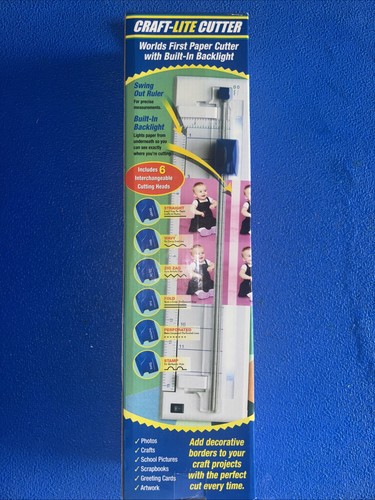Craft-Lite Paper Cutter BackLight w/ 6 BLADES NEW | eBay