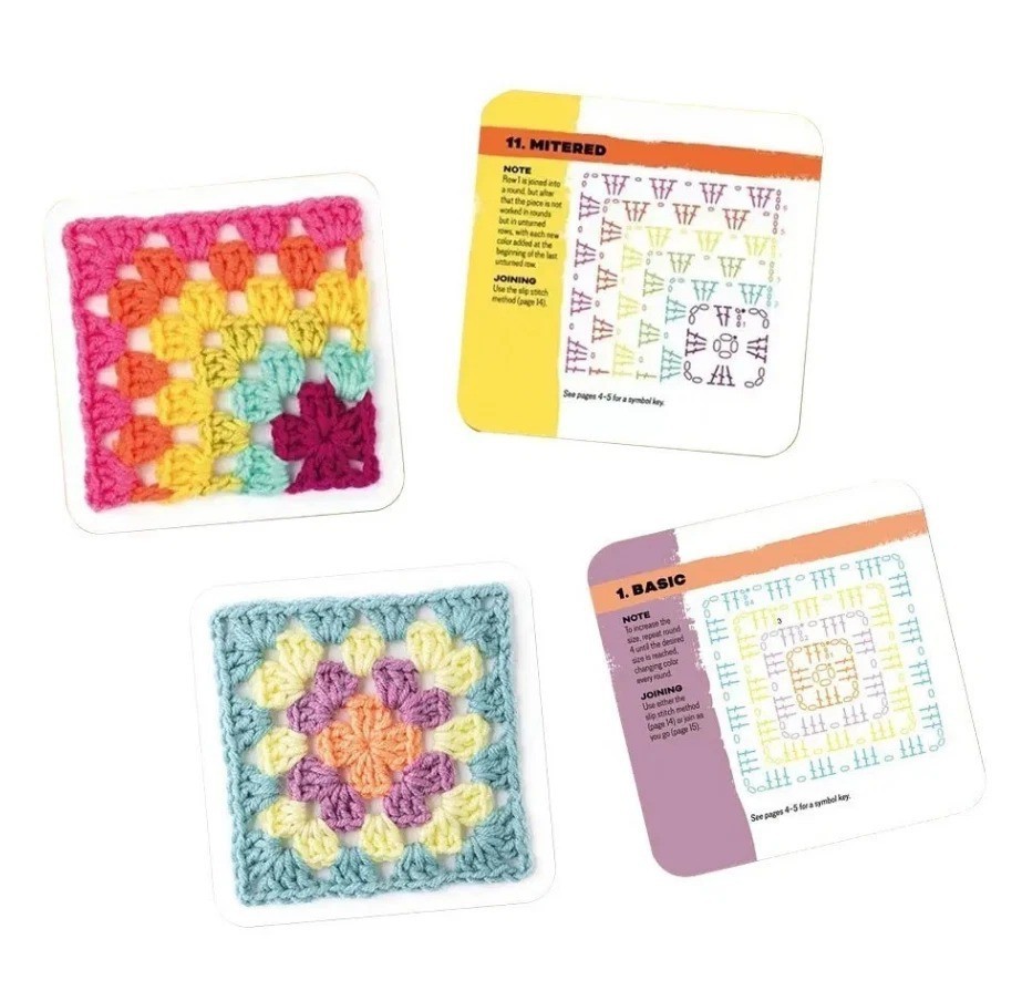The Granny Square Card Deck 50 Mix & Match Designs, Square Card Deck ...
