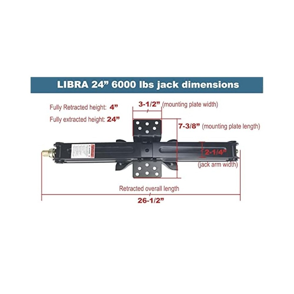 RV Camper Leveling Jacks with Dual Power Drill Sockets and 9/16 ...