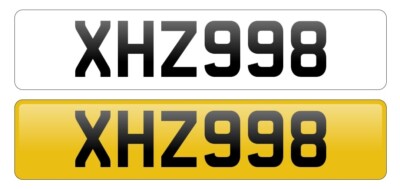 DATELESS Registration Number XHZ Plate 998 Ducati Extra Hertz 3x3 | eBay UK