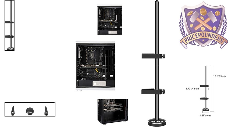 Graphics Card Support Bracket Aluminum Dual Slot GPU Holder Tool-Free ...